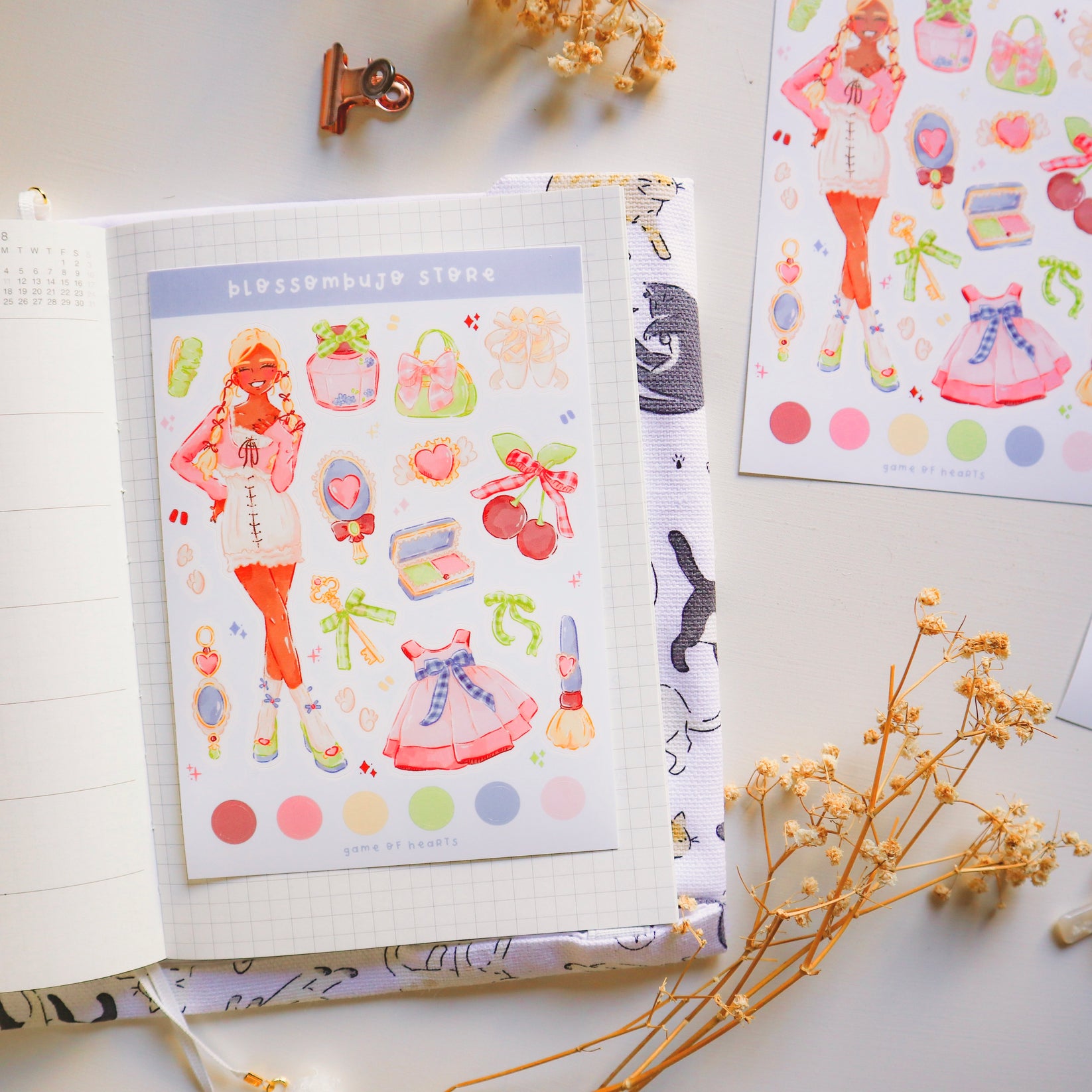 Stickers Bundle - Romantic Girls – BlossomBujo Store