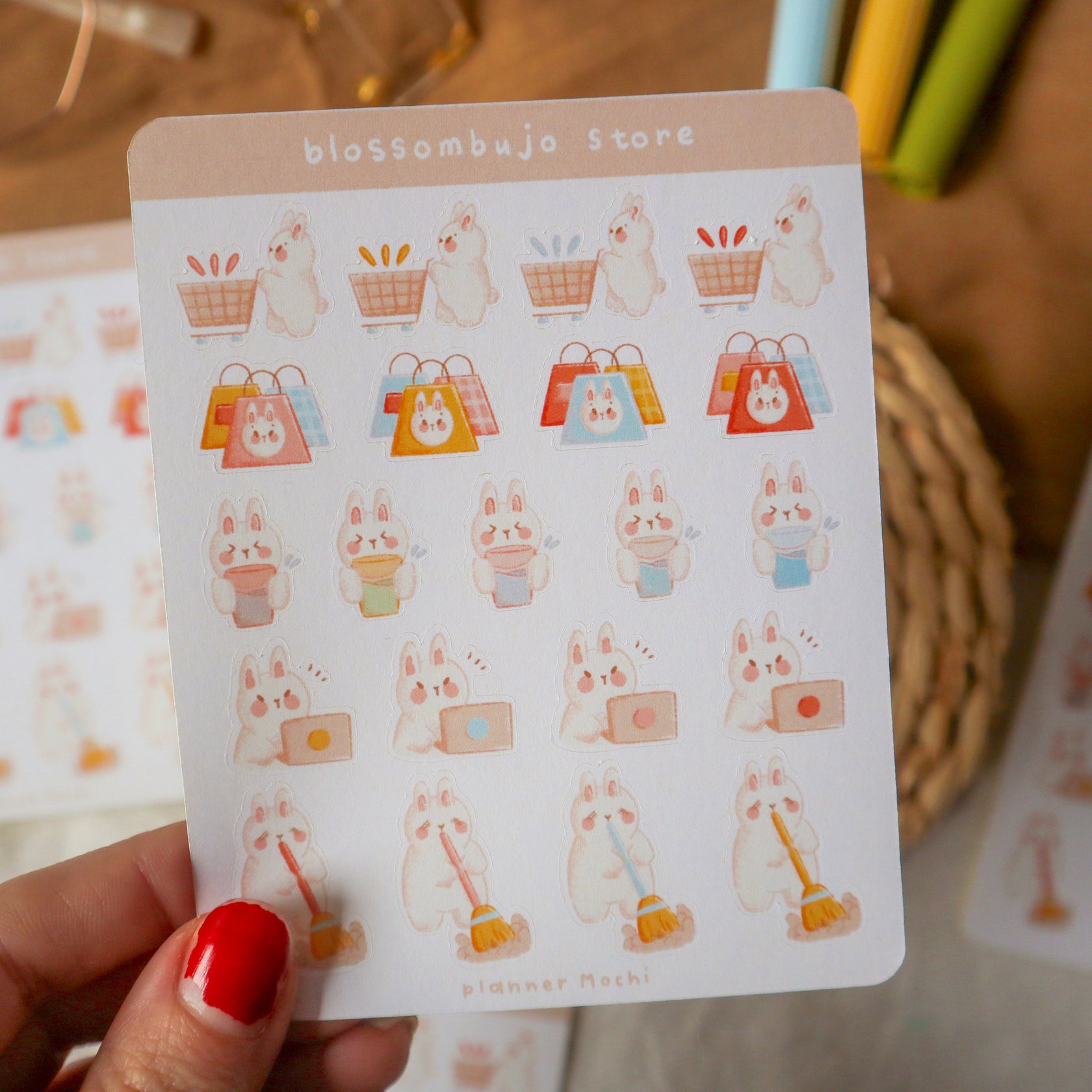 Stickersheet - Planner Mochi – BlossomBujo Store